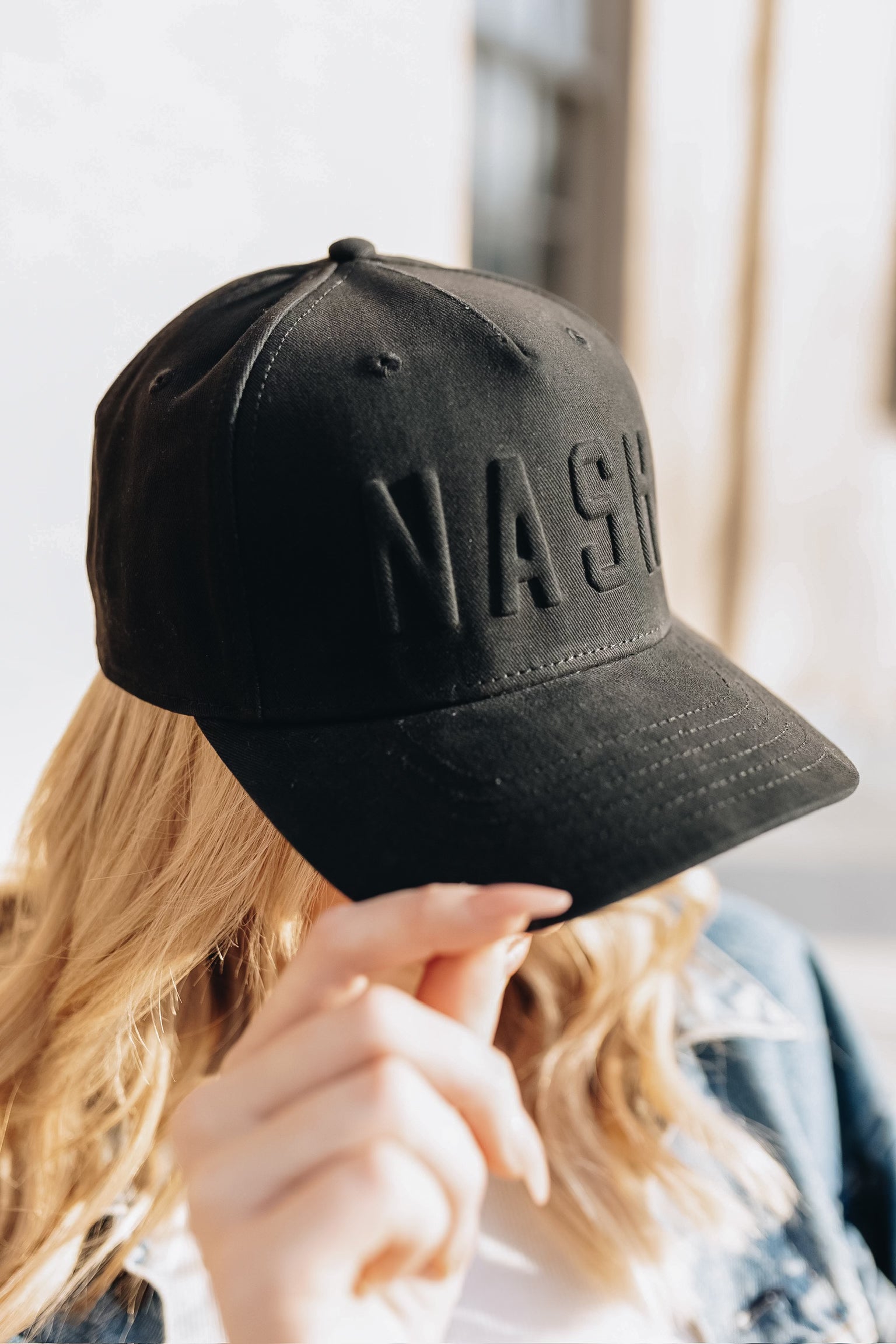 NASH Embossed 5-Panel Cap [Black] – The Nash Collection