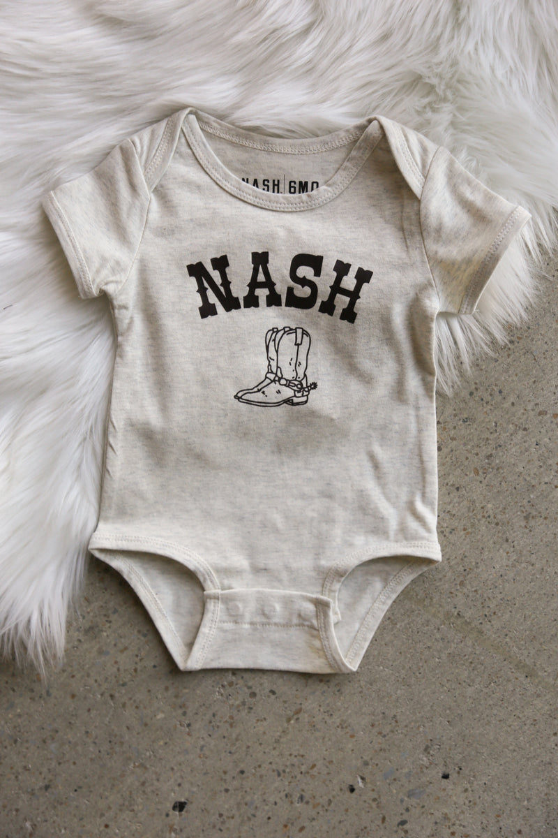 NASH Baby Onesie [Oatmeal] – The Nash Collection