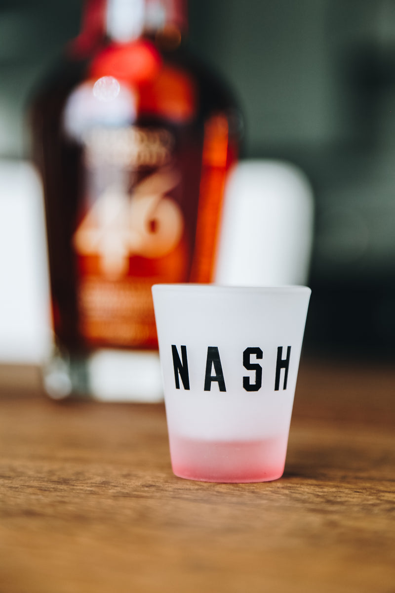 Frosted NASH Shot Glass [Red] – The Nash Collection