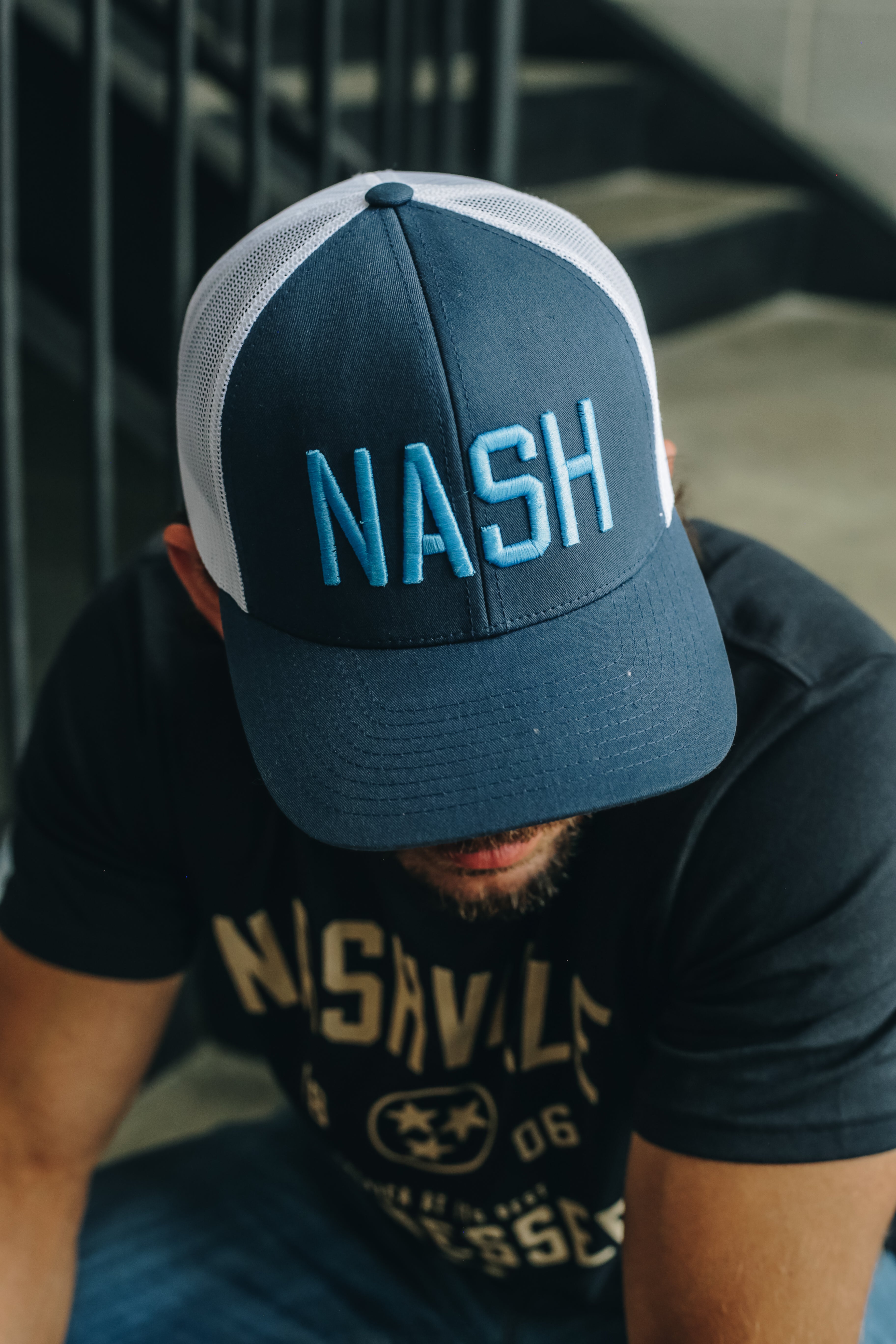 NASH Classic Trucker [Navy/White/Lt.Blue] – The Nash Collection