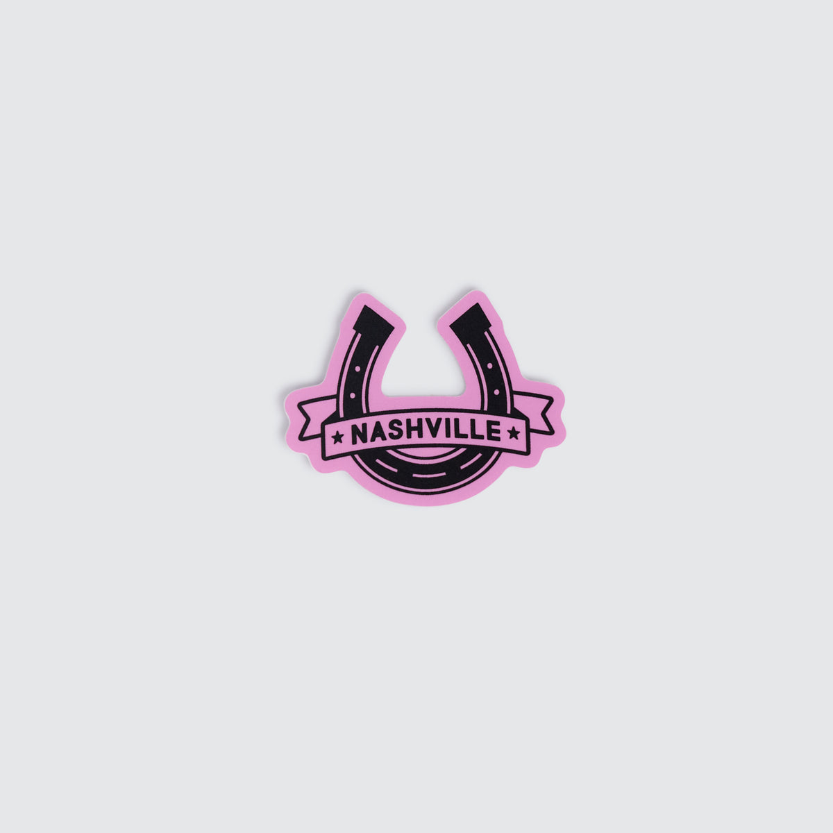 Nashville Horseshoe Sticker [Pink/Black] – The Nash Collection