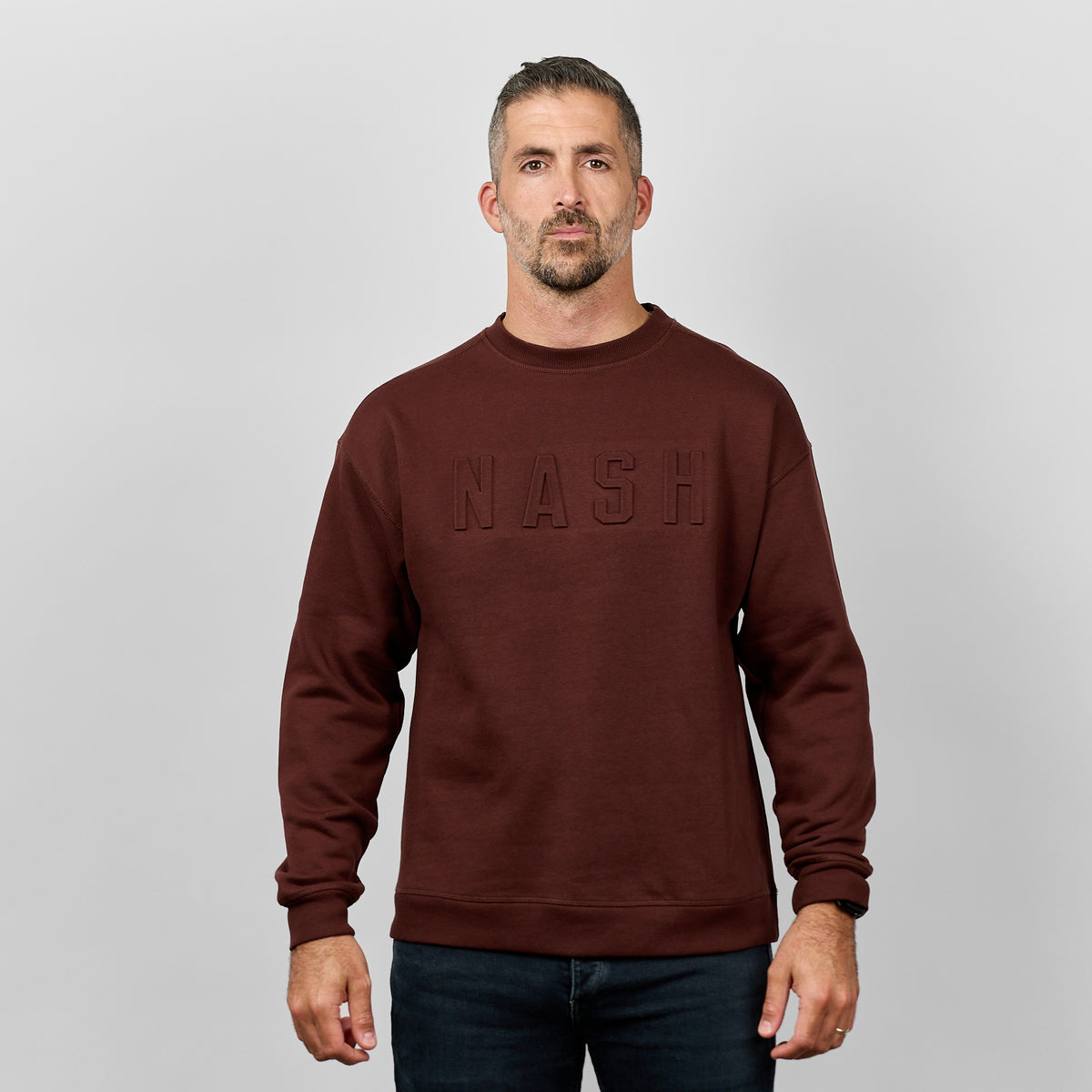 NASH Iconic Crewneck [Dark Brown] – The Nash Collection