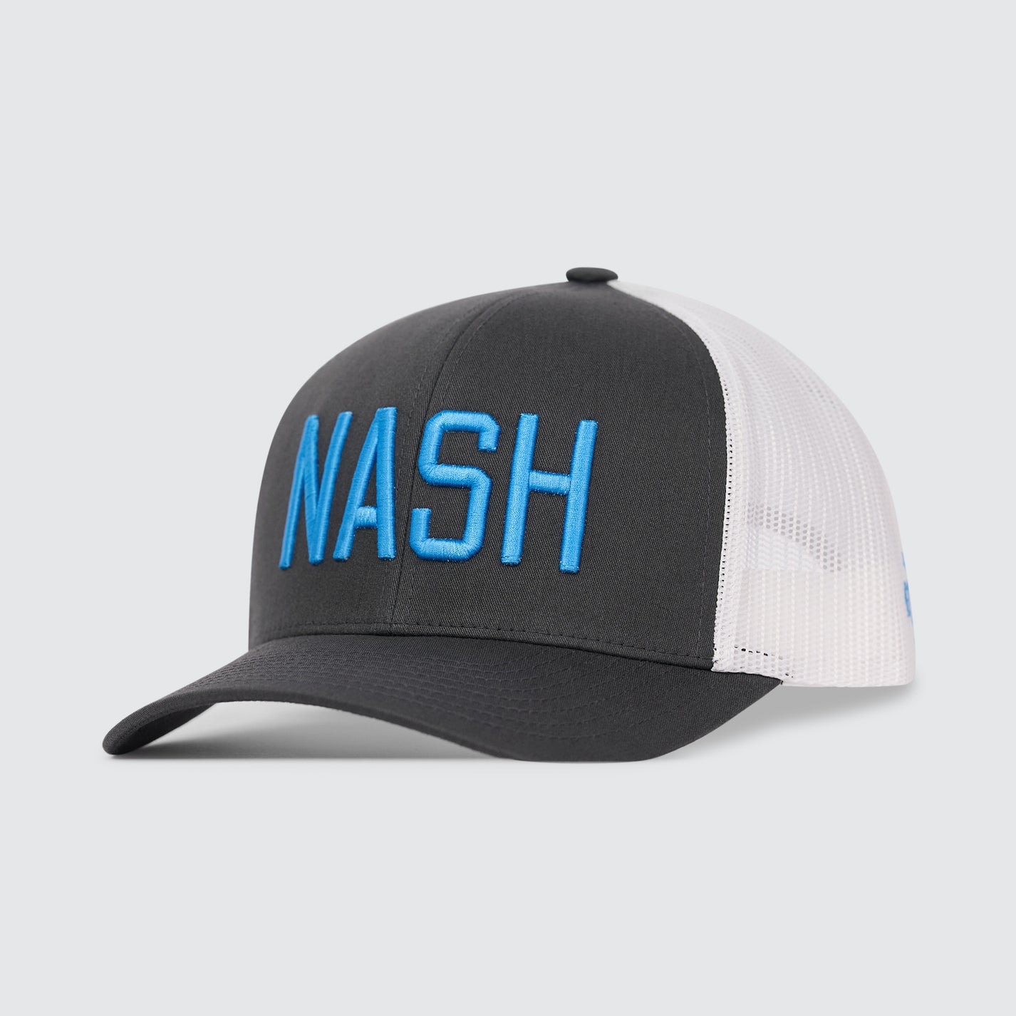 NASH Classic Trucker [Charcoal/White/Blue] – The Nash Collection