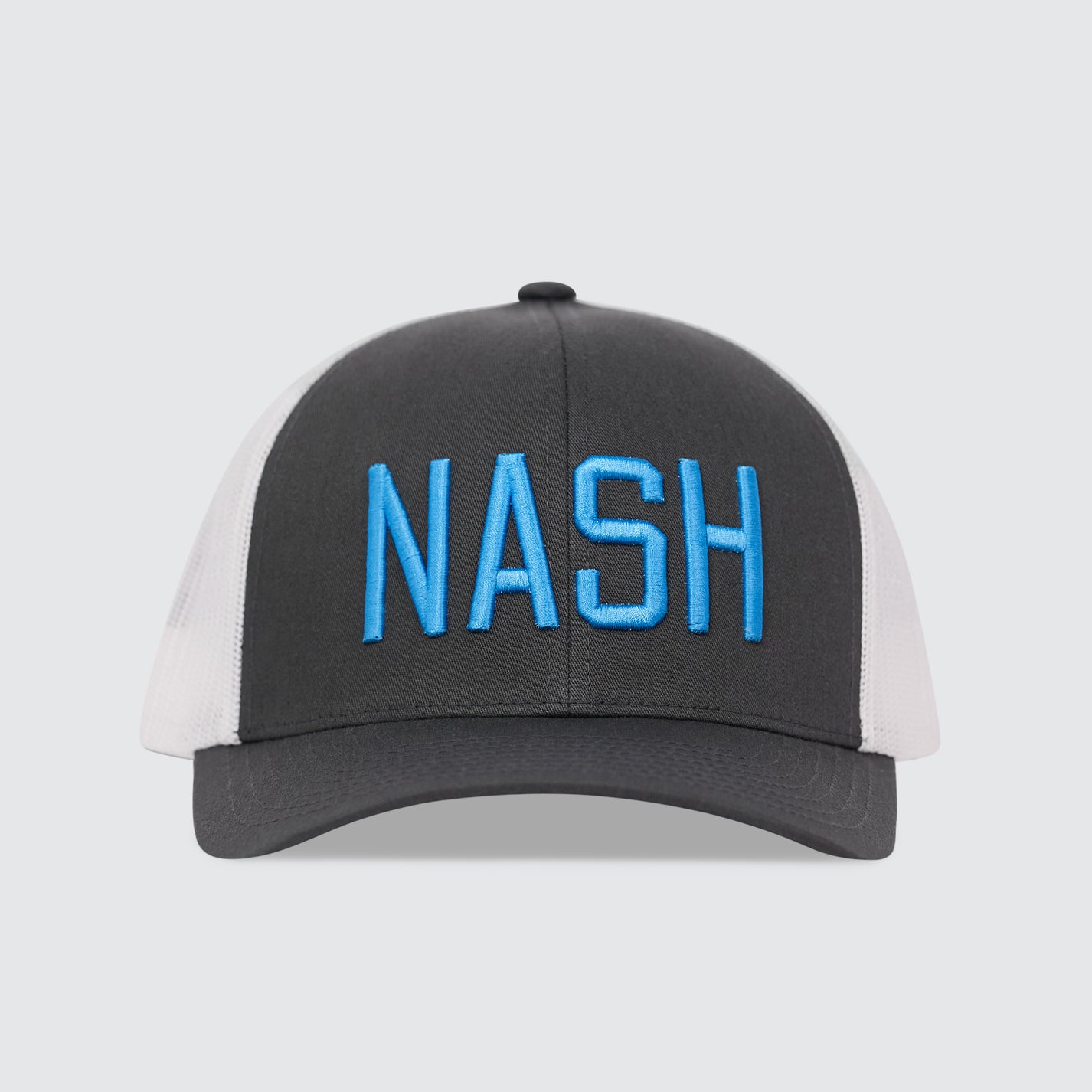 NASH Classic Trucker [Charcoal/White/Blue] – The Nash Collection