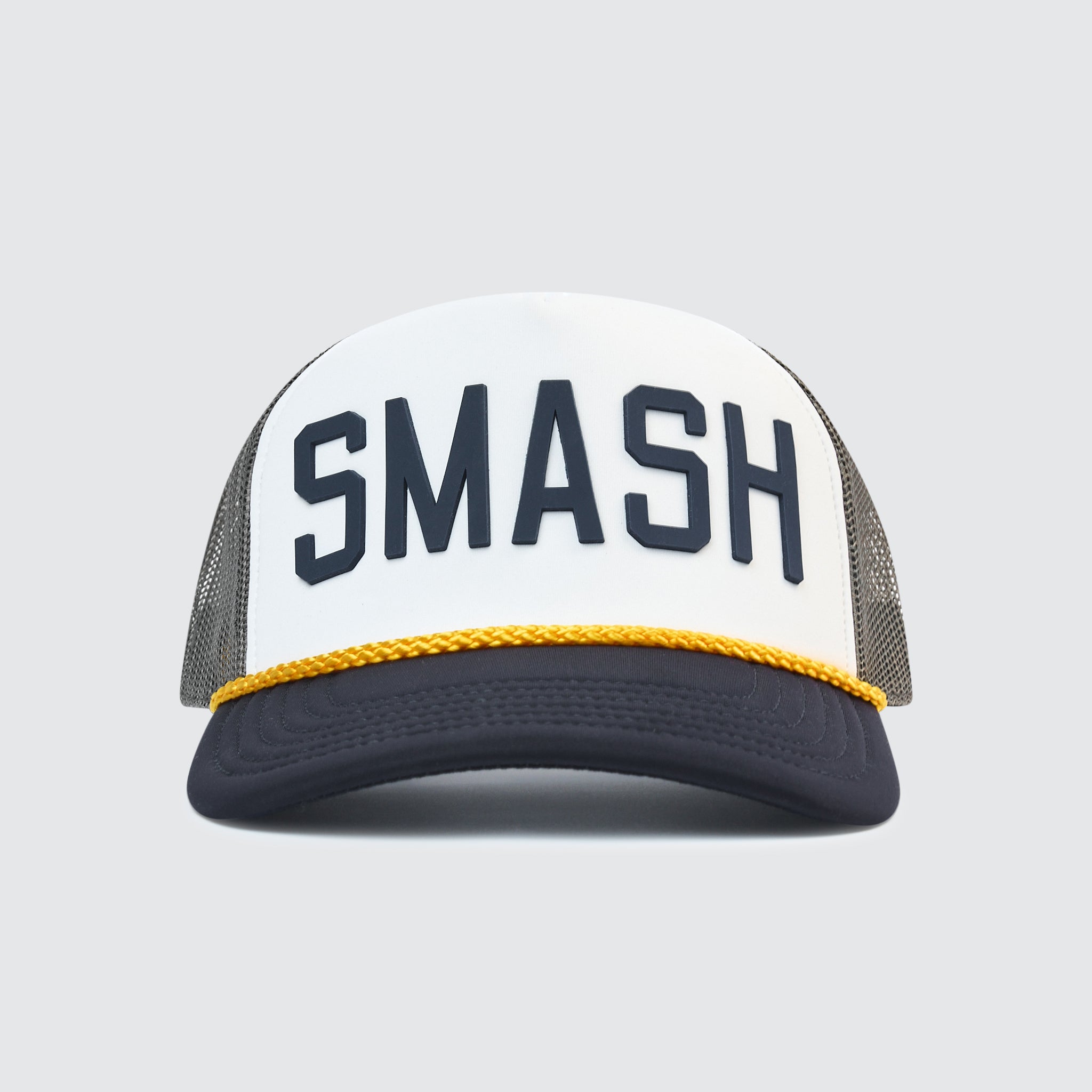 SMASH Rope Trucker [White/Navy] – The Nash Collection